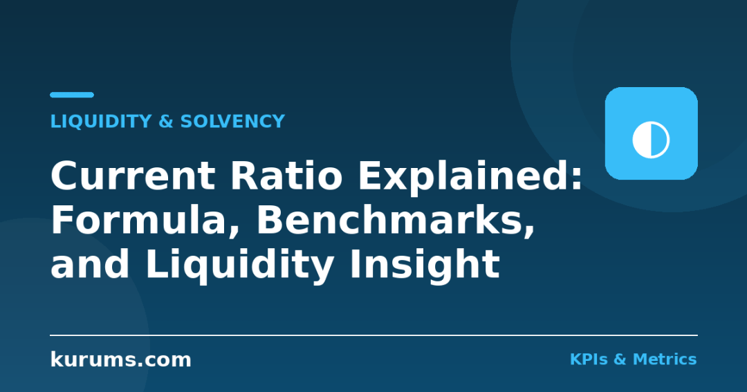 Current Ratio: Formula, Benchmarks & Meaning - Kurums | Business ...